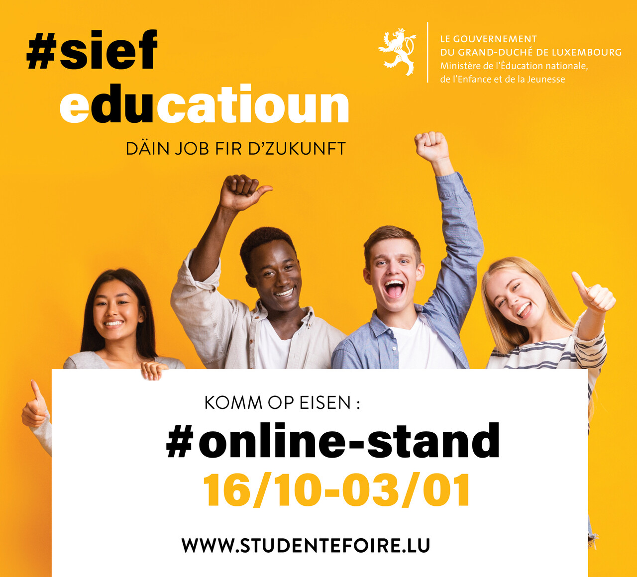 « #sief educatioun ! Däin Job fir d'Zukunft. » : le ministère de l ...
